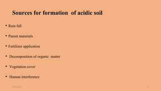 Acidic soil | PPTX