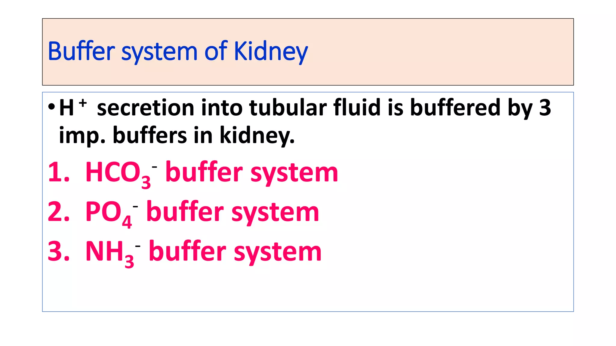 Acidification of urine | PPTX