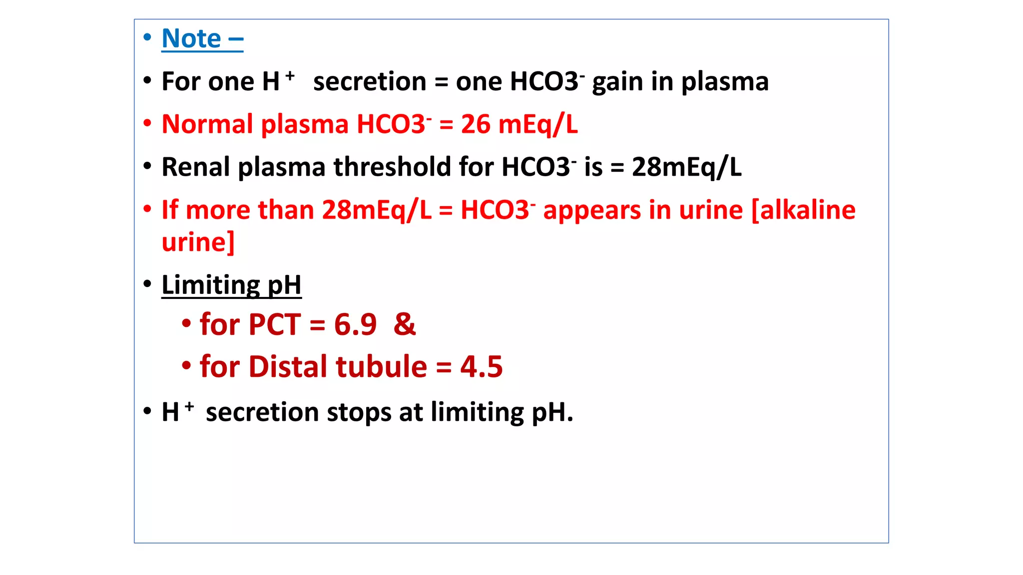 Acidification of urine | PPTX