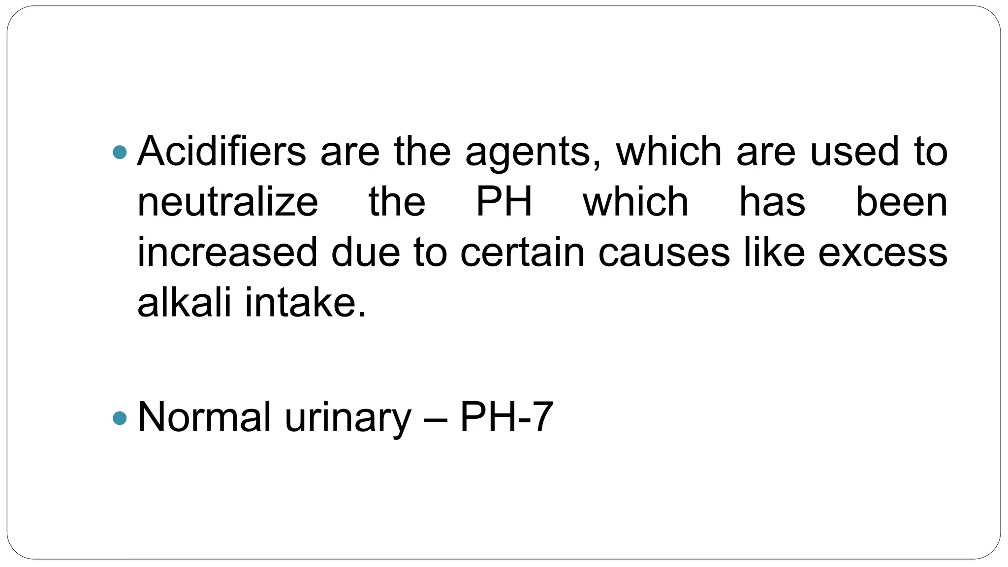 Acidifiers | PPTX | Chemistry | Science
