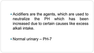 Acidifiers | PPTX | Chemistry | Science