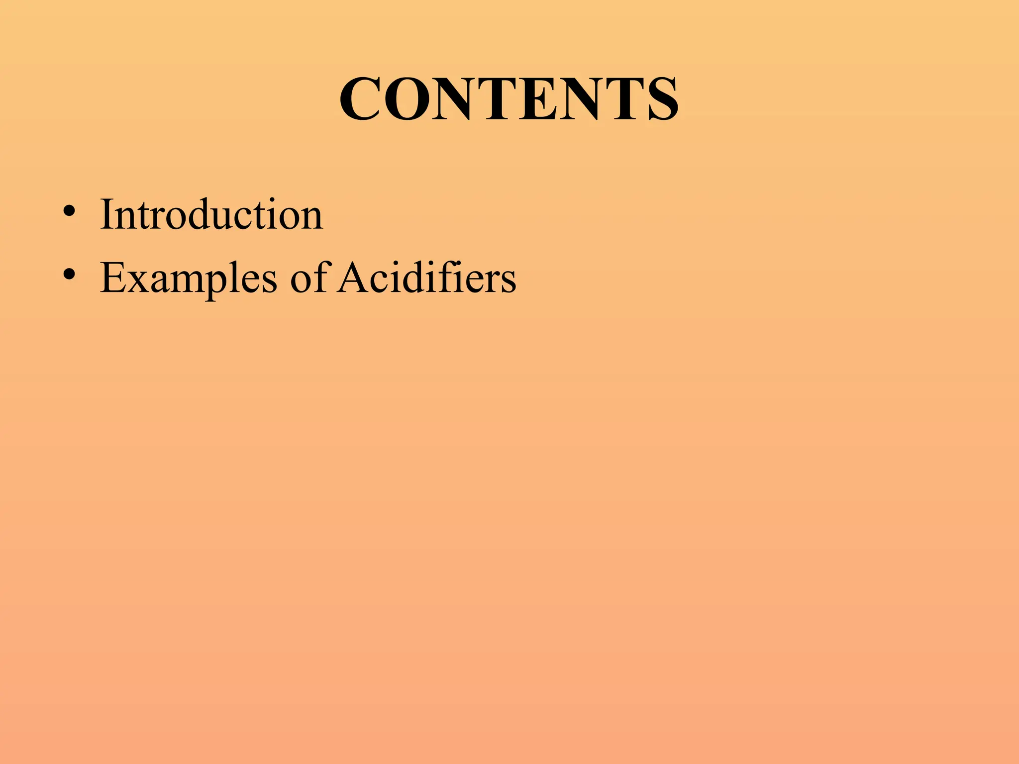 Acidifiers - First Year Pharm D Pharmaceutical Inorganic Chemistry | PPTX