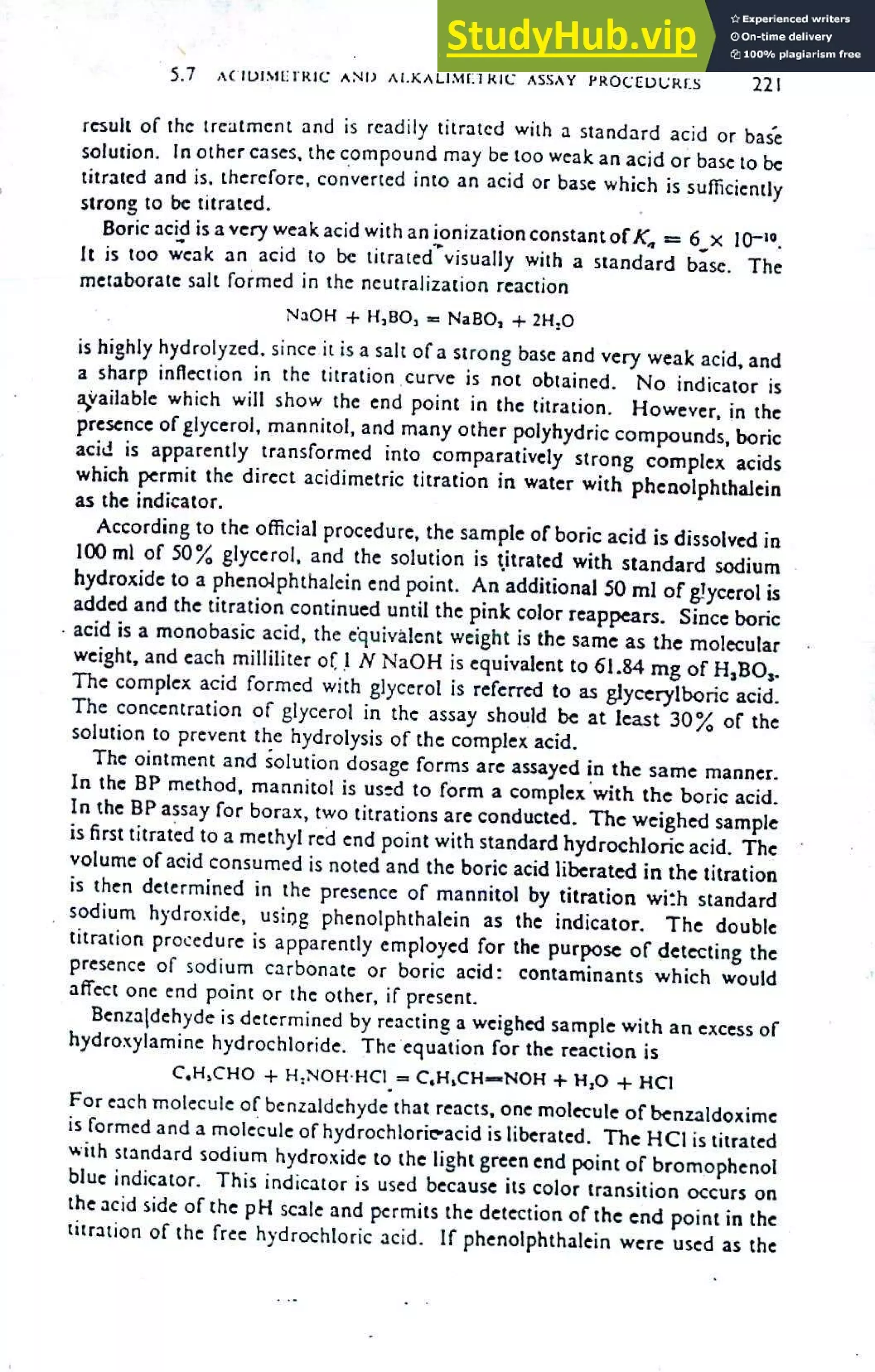 Acidimetry And Alkalimetry | PDF