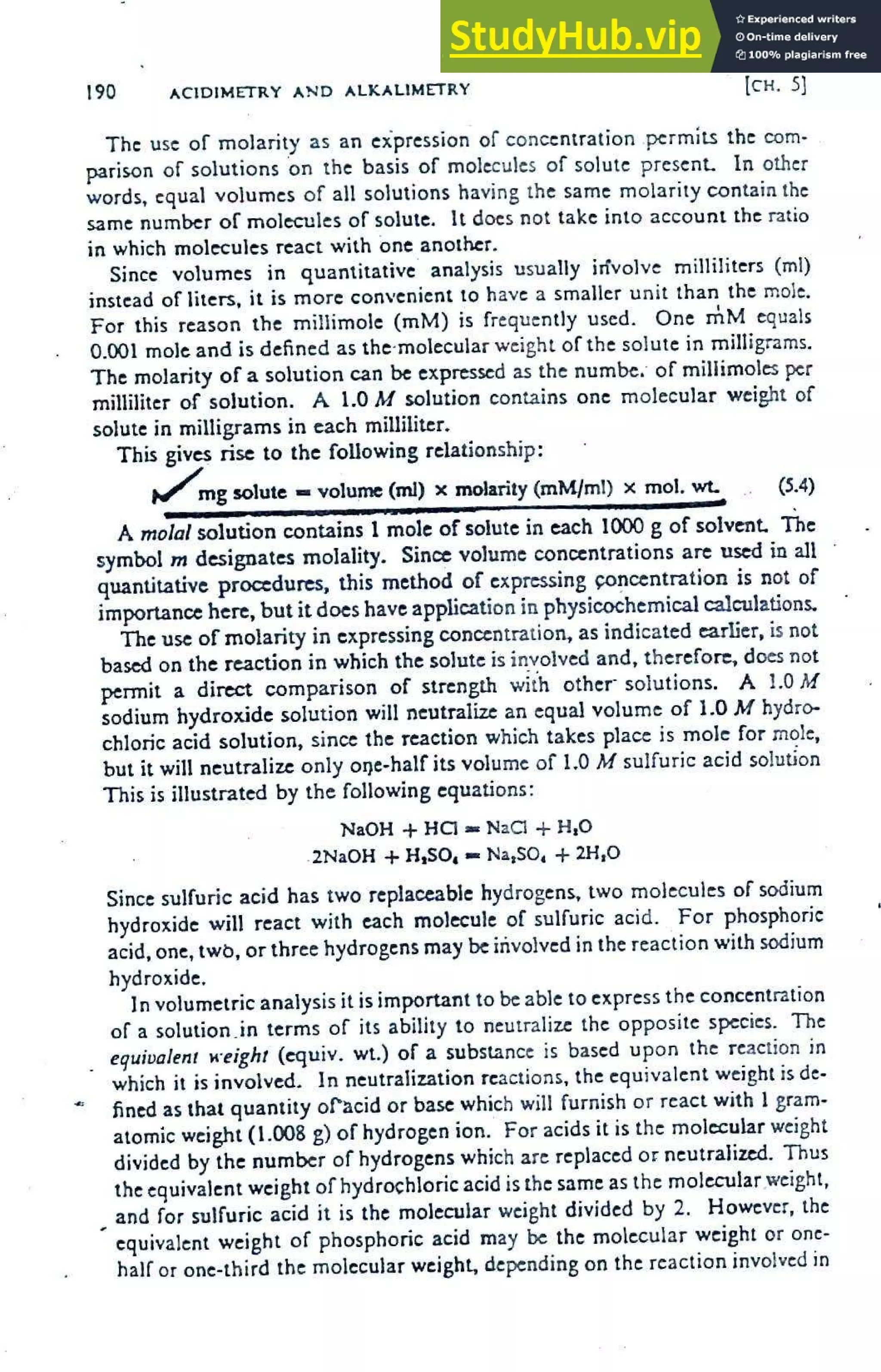 Acidimetry And Alkalimetry | PDF