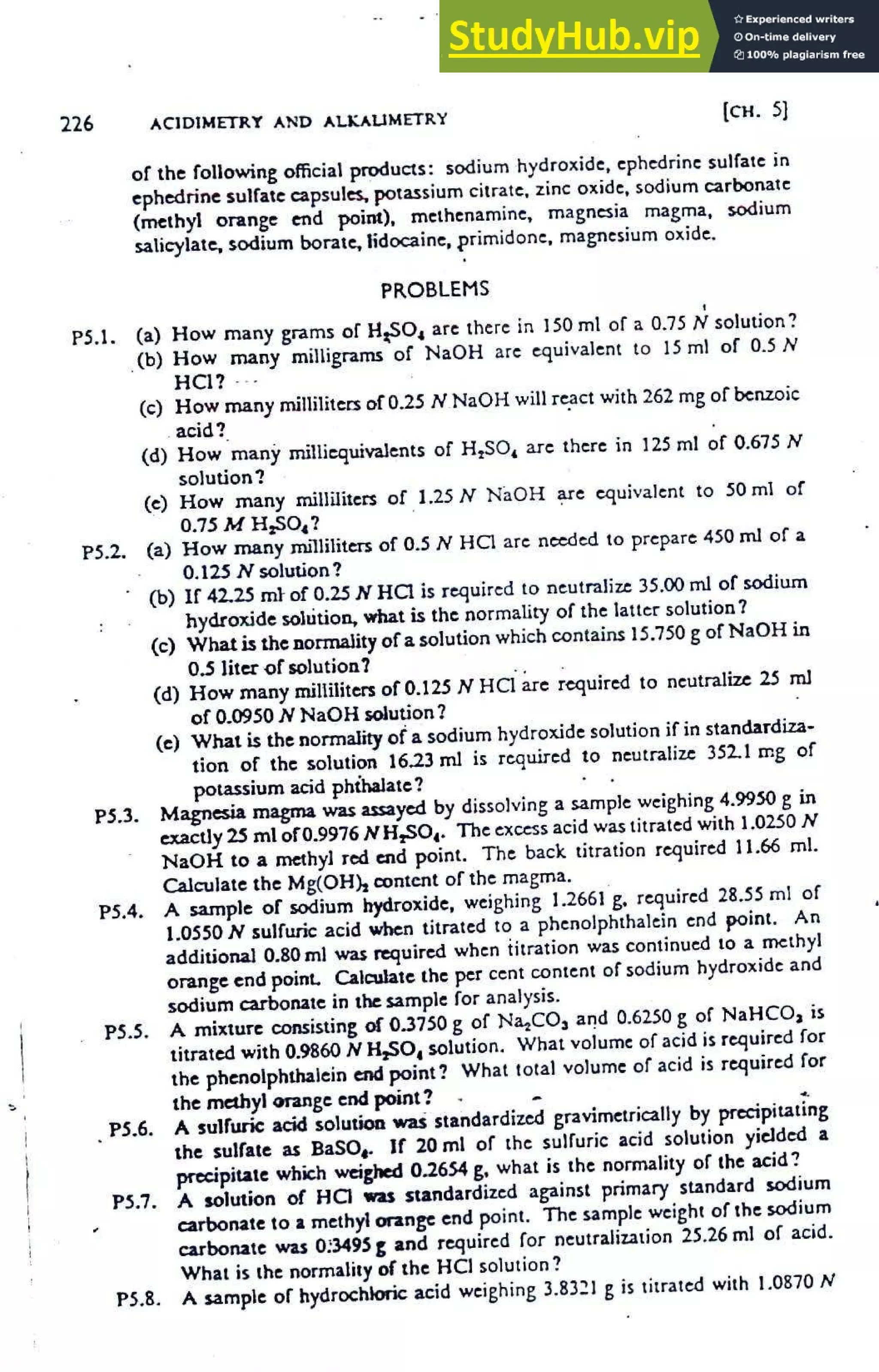 Acidimetry And Alkalimetry | PDF
