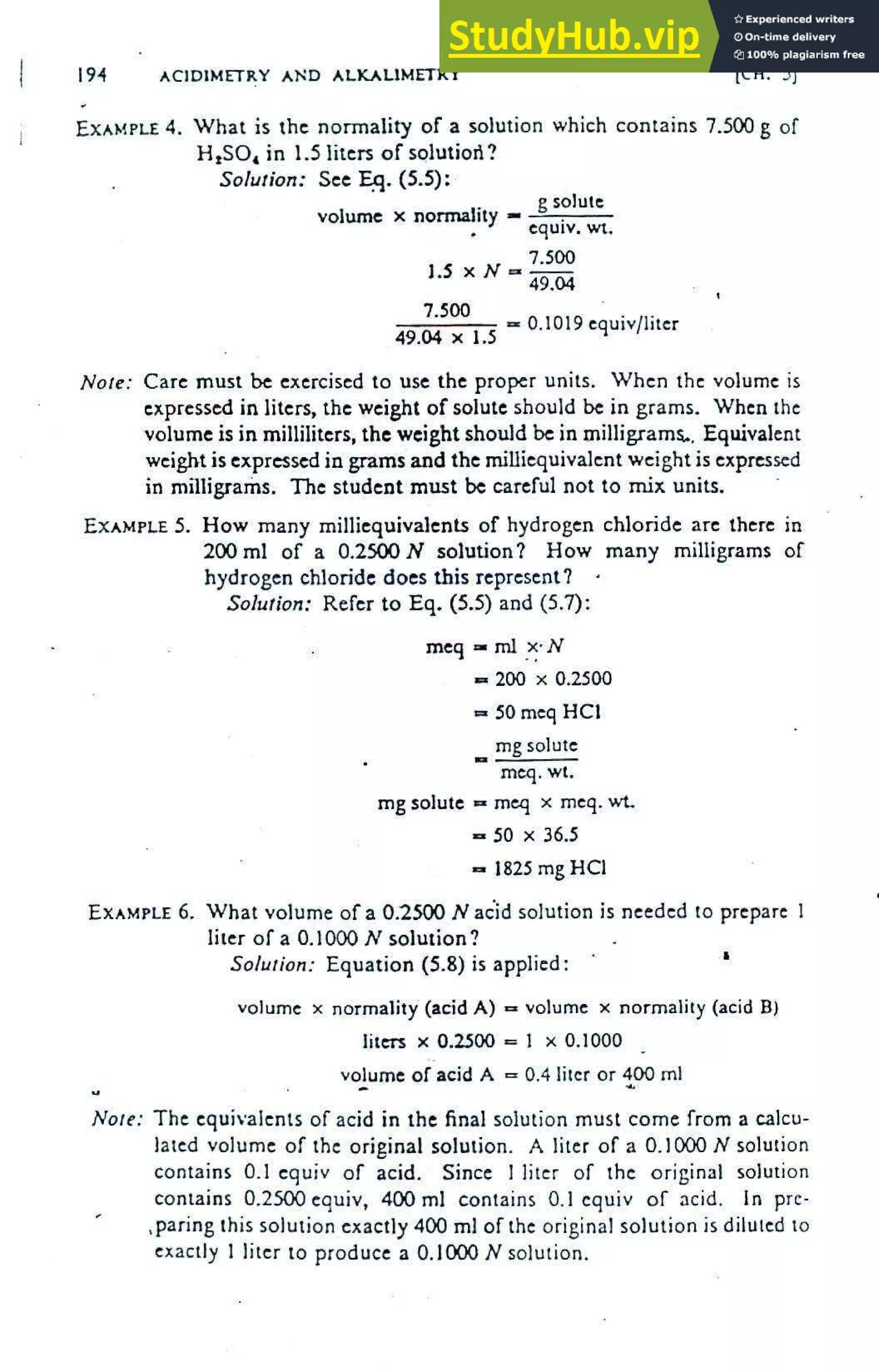 Acidimetry And Alkalimetry | PDF