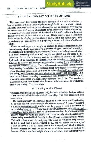 Acidimetry And Alkalimetry | PDF