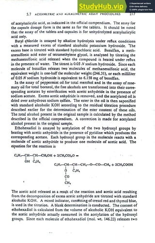Acidimetry And Alkalimetry | PDF