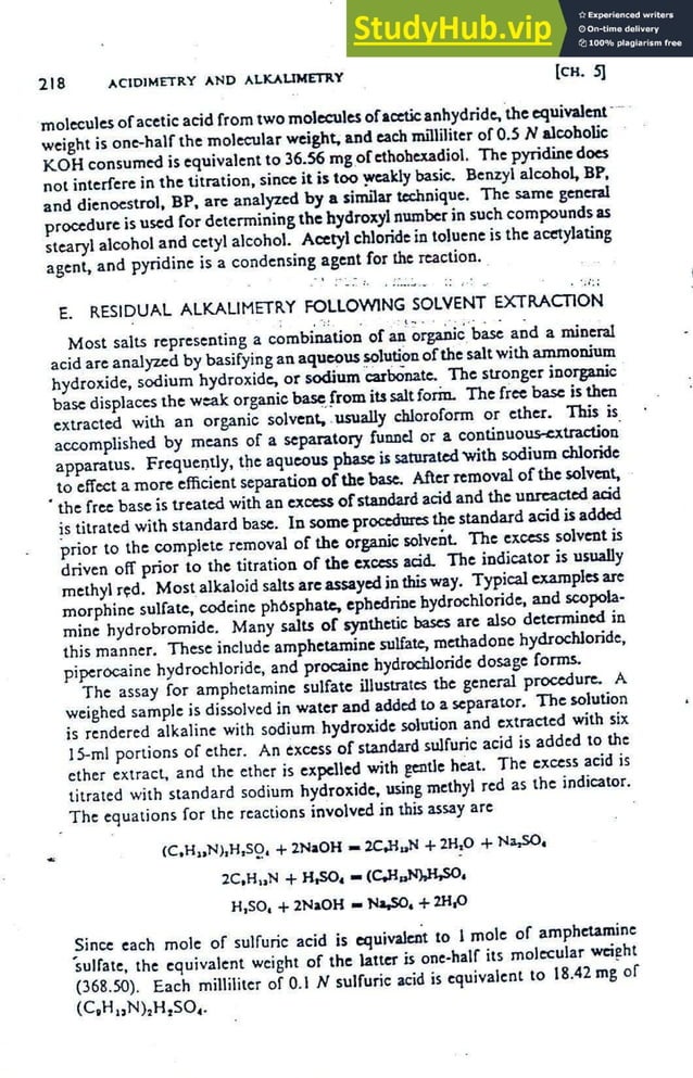 Acidimetry And Alkalimetry | PDF