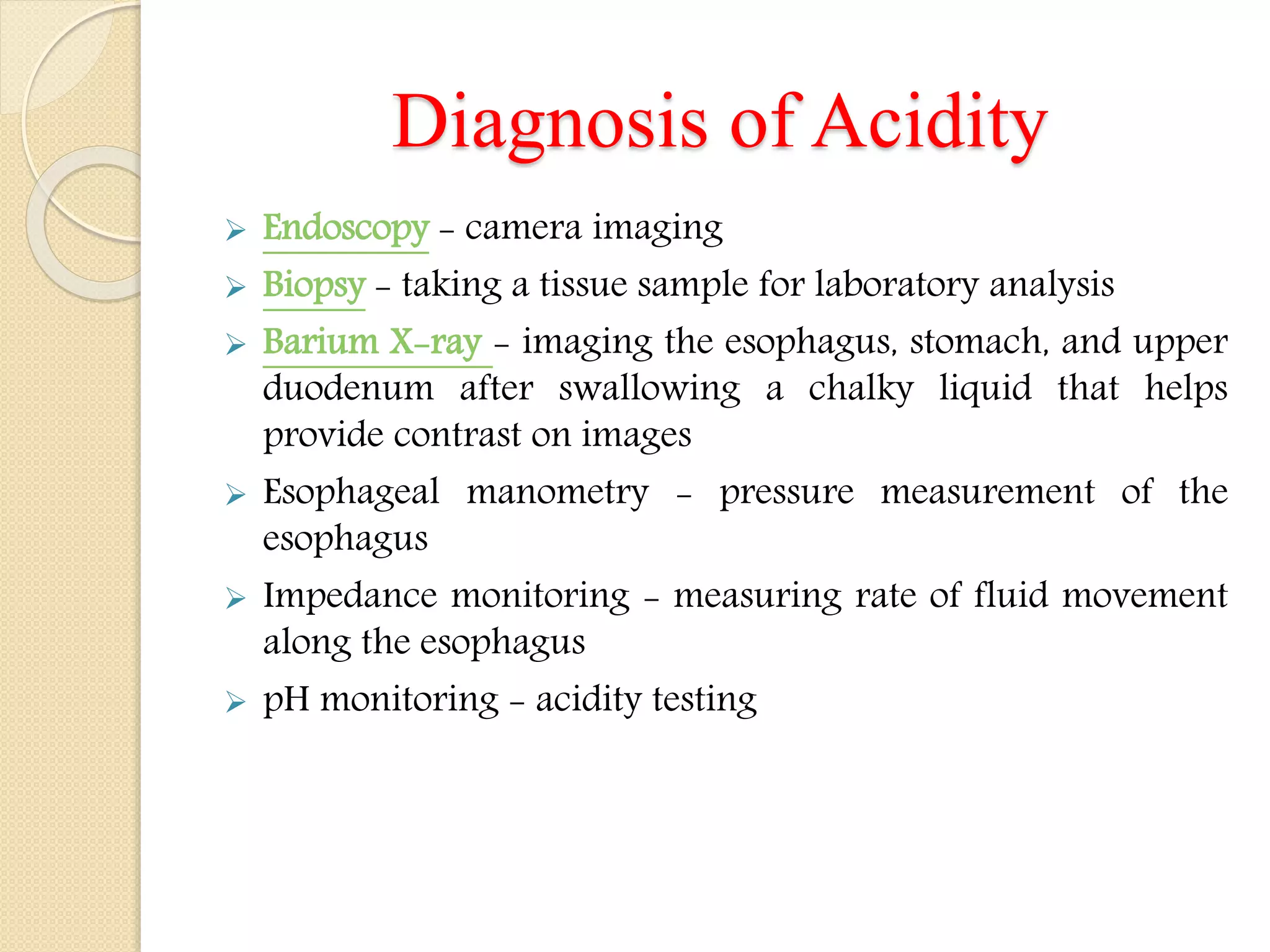 Acidity: Definition, causes, symptoms and treatment of acidity. | PPTX