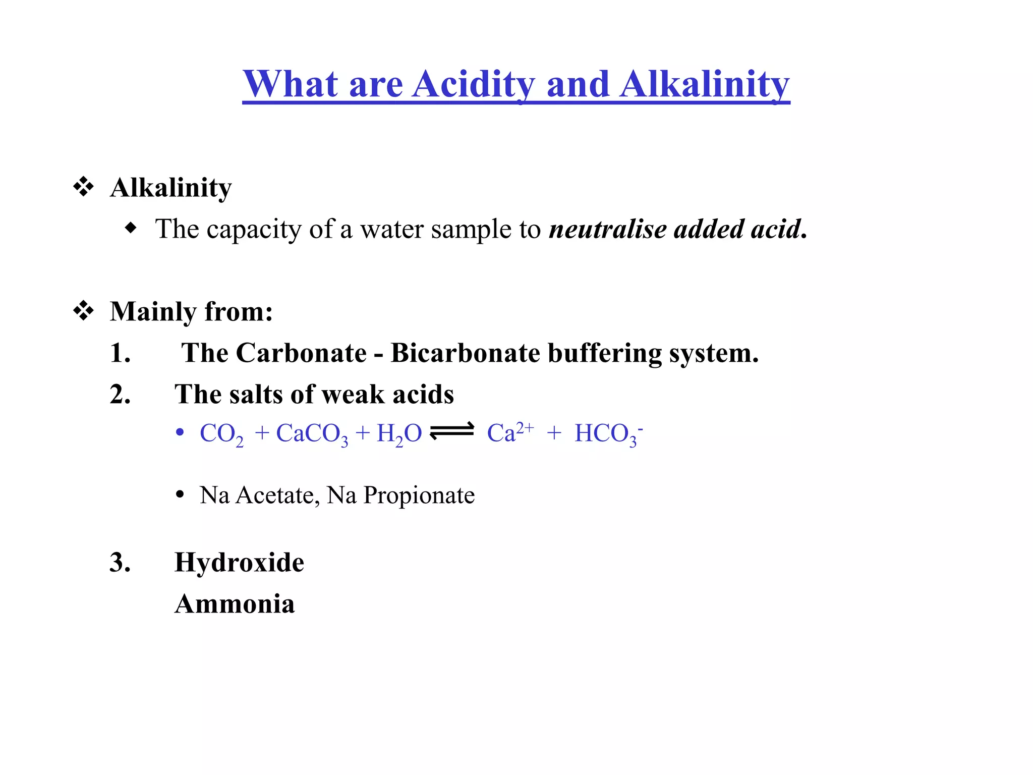 acidity and alkalinity of water | PPT