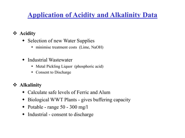 acidity and alkalinity of water | PPT
