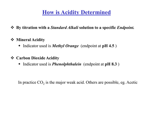 acidity and alkalinity of water | PPT