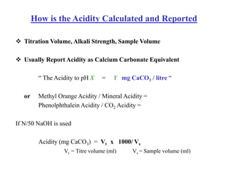 acidityalkalinity of water sample | PPT