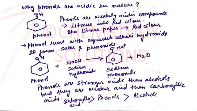 Acidity of phenol|Organic Chemistry-Acidity Of Phenols(Explained in ...