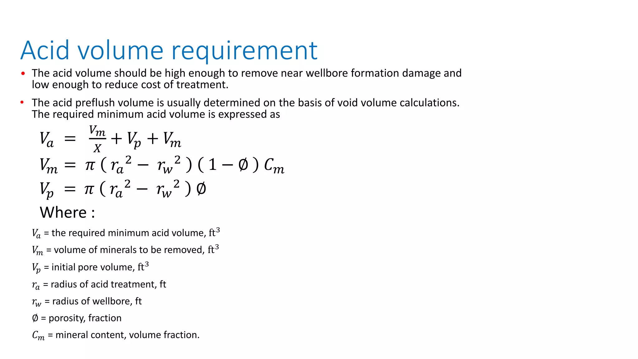 Acidizing | PPTX | Chemistry | Science