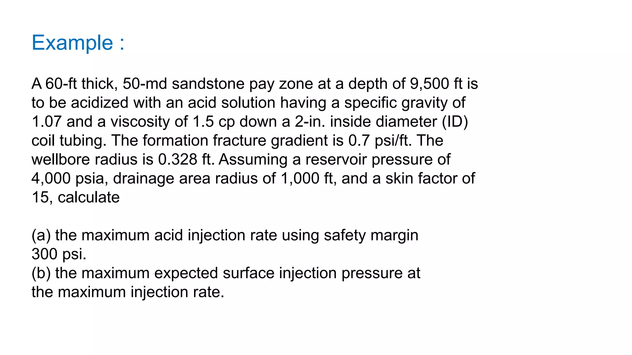 Acidizing | PPTX | Chemistry | Science