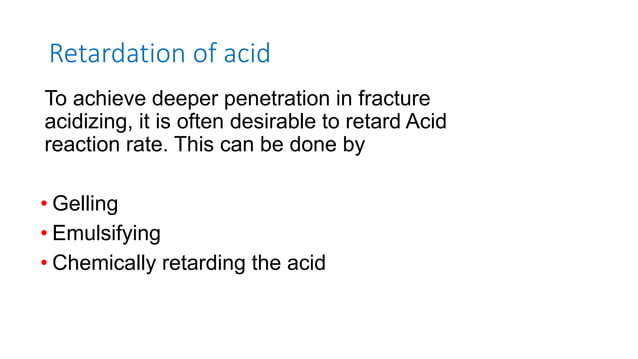 Acidizing | PPTX | Chemistry | Science