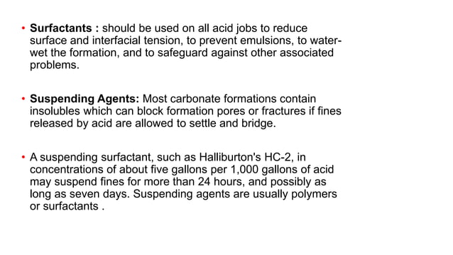 Acidizing | PPTX | Chemistry | Science