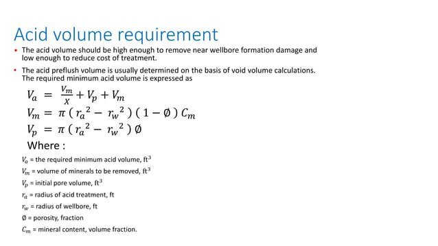 Acidizing | PPTX | Chemistry | Science