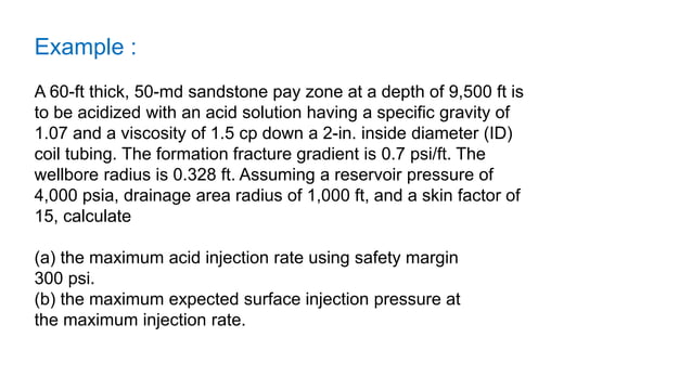 Acidizing | PPTX | Chemistry | Science