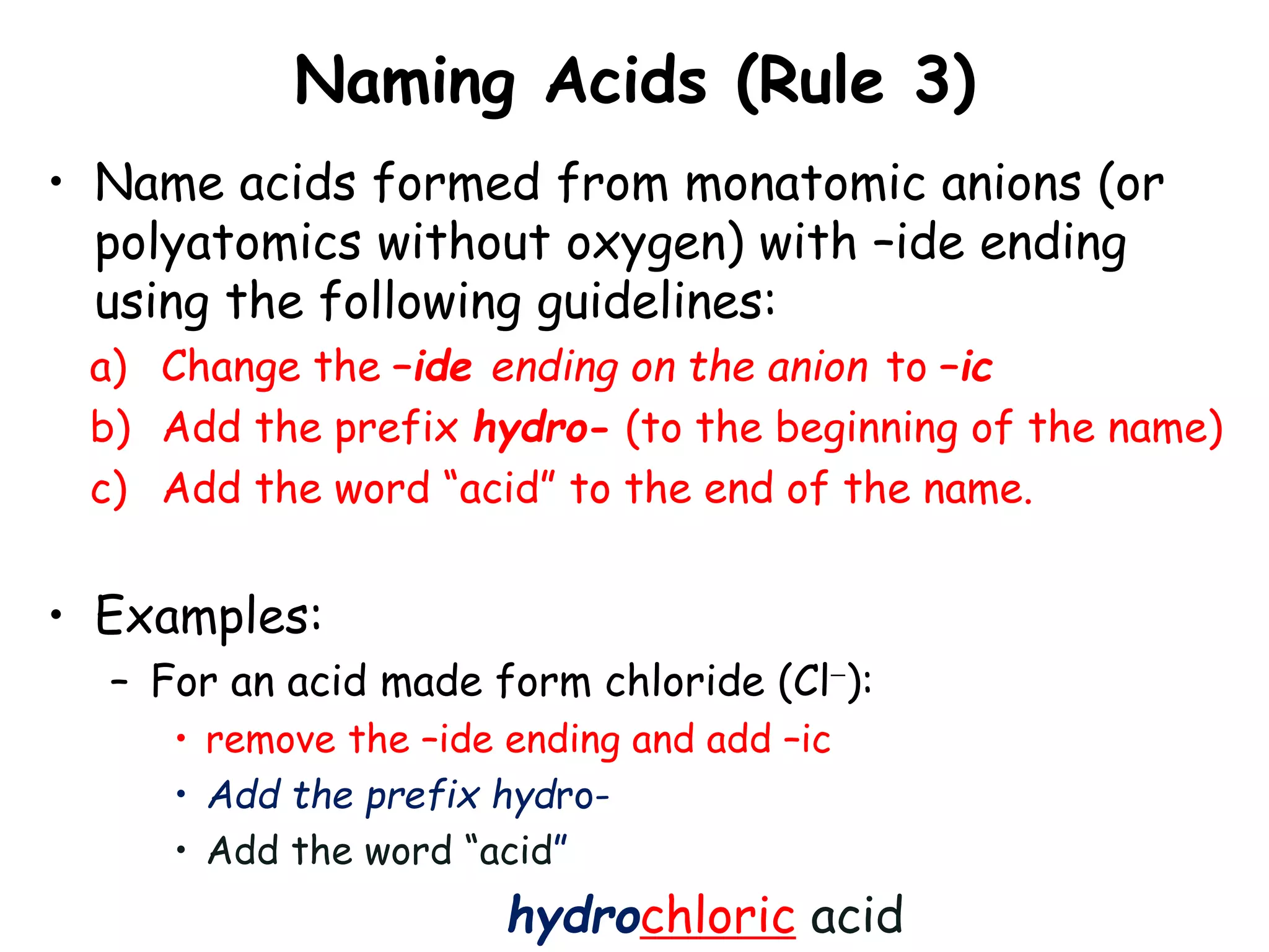 Acid nomenclature | PPTX