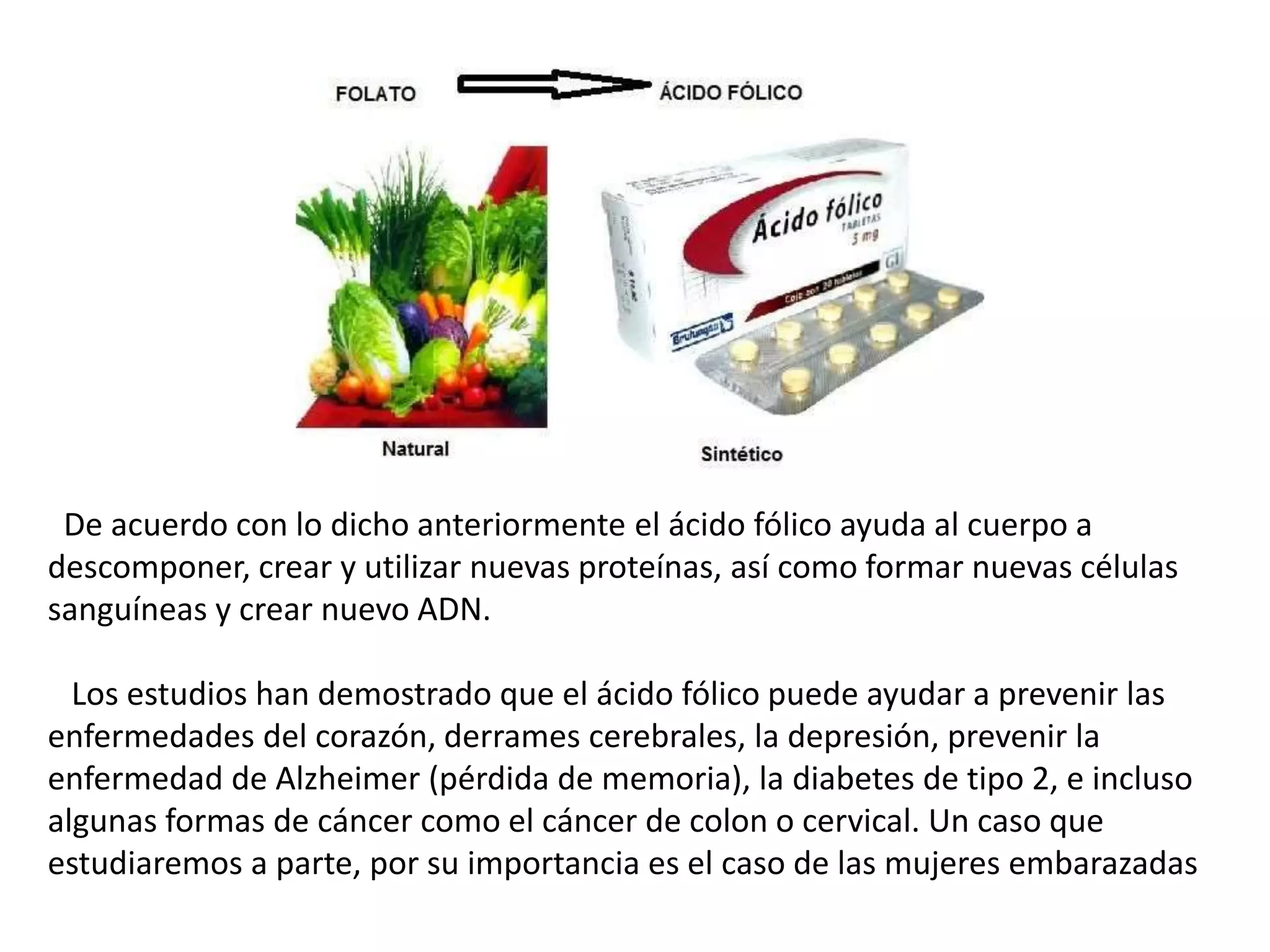 Que hace el acido folico en el cuerpo | Exoticviajes.com