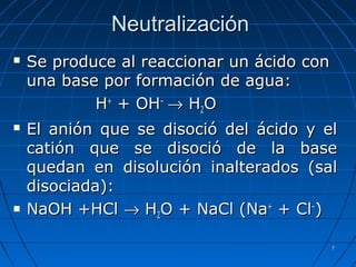 Reacciones Ácido-Base | PPT