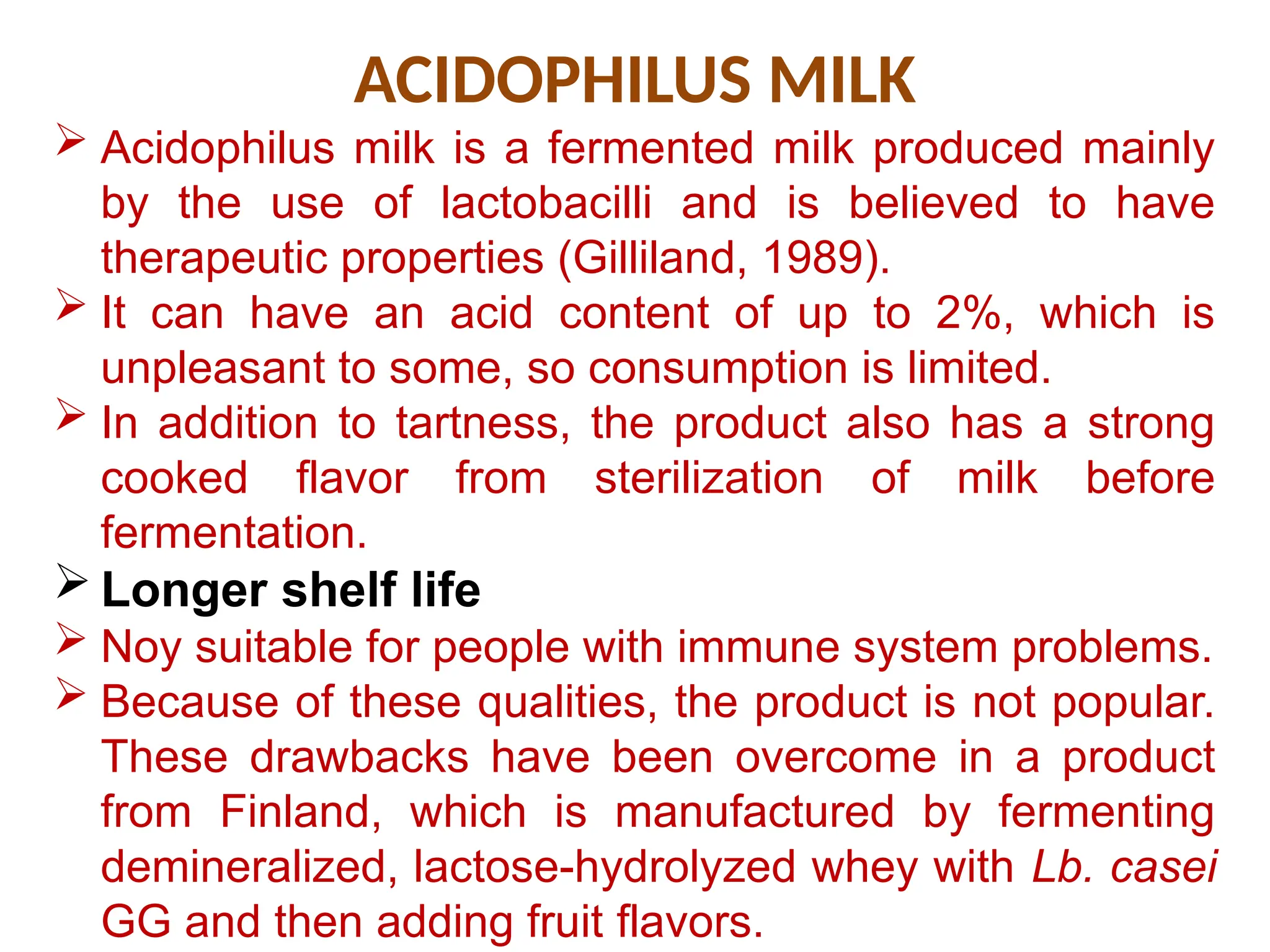Acidophilus milk production and benefitspptx | PPTX