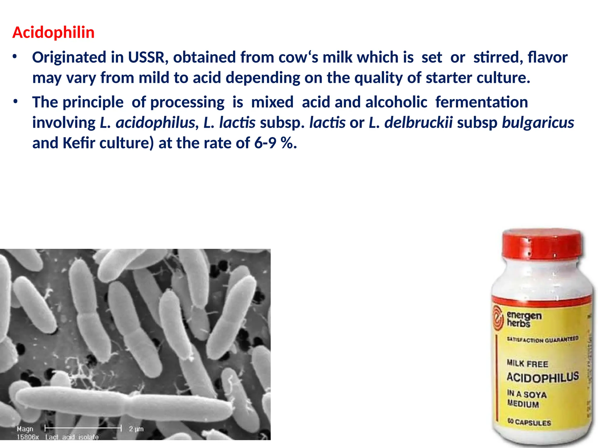 Acidophilus milk production and benefitspptx | PPTX