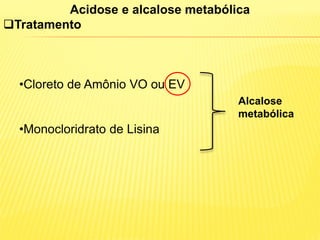 Acidose e alcalose metabolica slide share | PDF