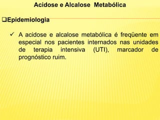 Acidose e alcalose metabolica slide share | PDF