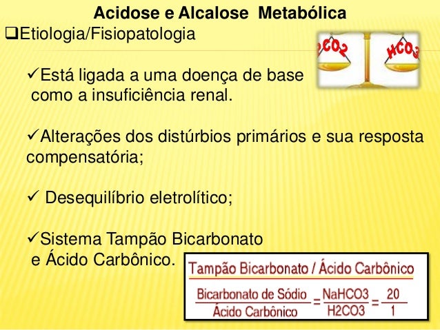 Acidose e alcalose metabolica slide share