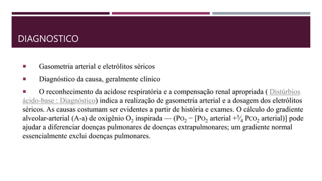 ACIDOSE RESPIRATORIA PARA ORGANISMO HUMANO | PPTX