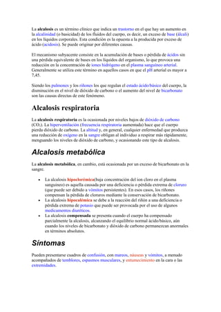 Acidosis | DOC
