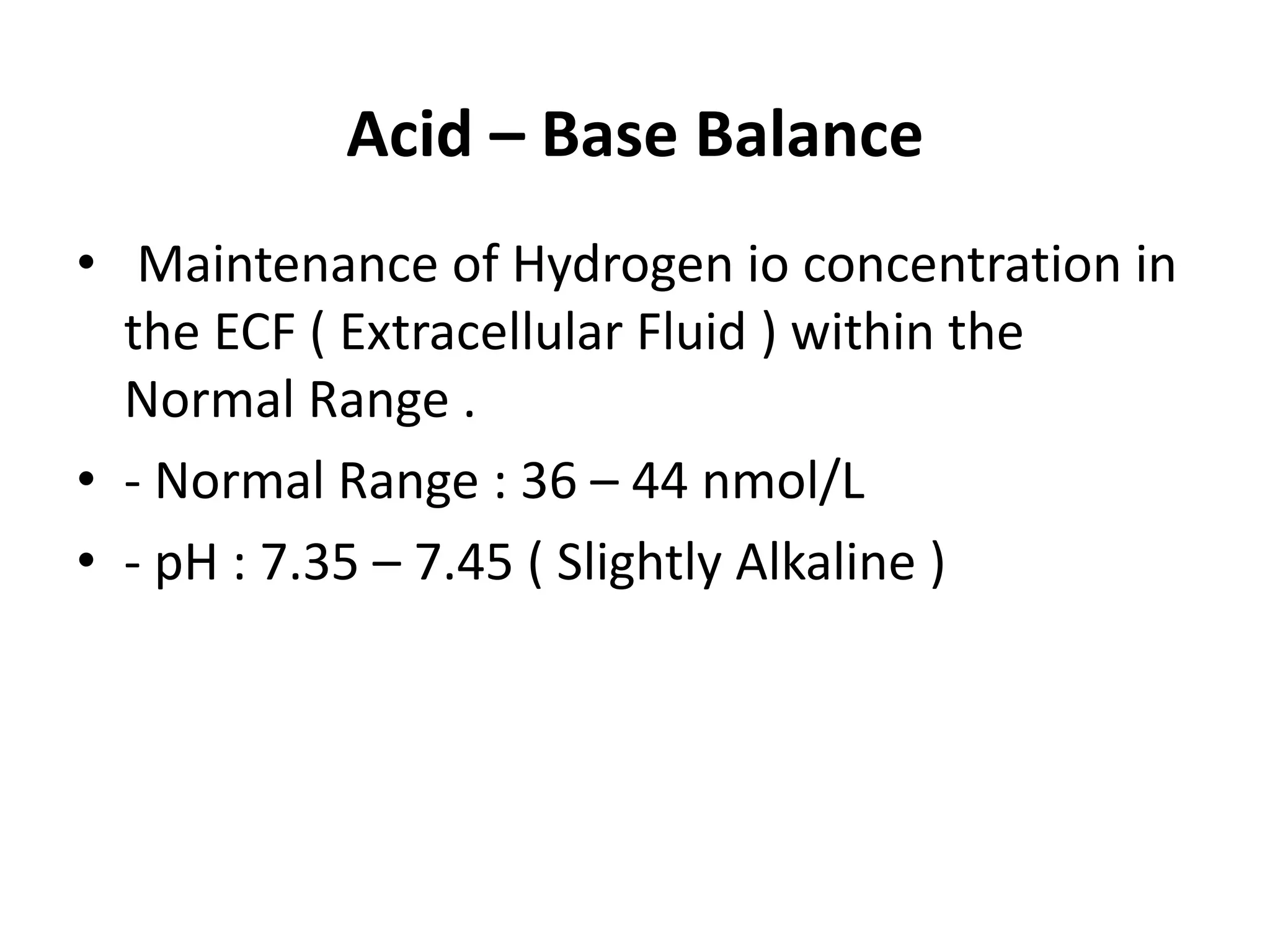Acidosis & alkalosis | PPTX