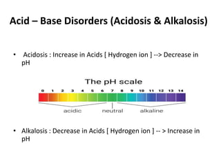 Acidosis & alkalosis | PPTX