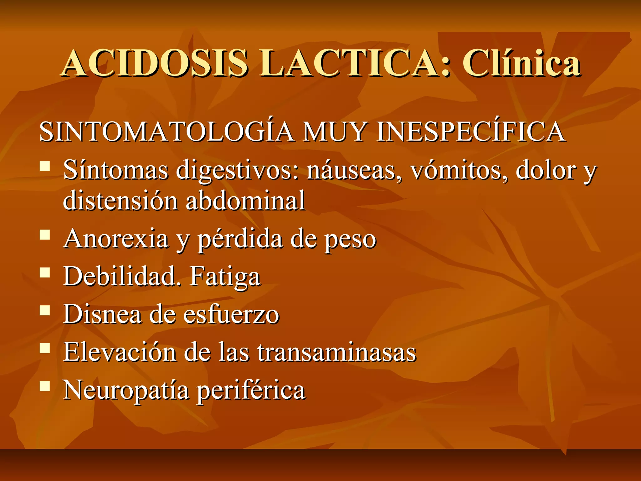 Acidosis lactica | PPT
