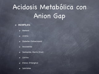 Acidosis Metabólica | KEY