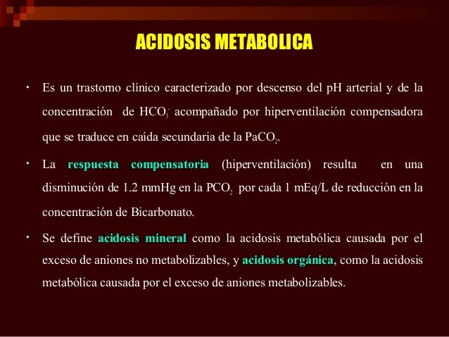 Acidosis Metabolica