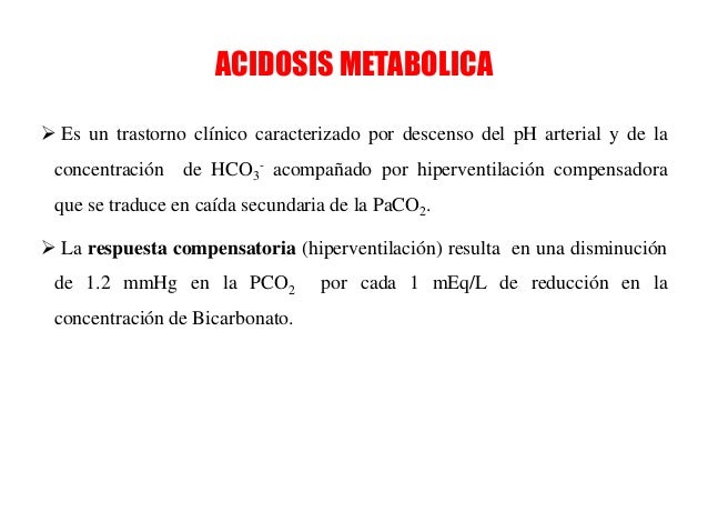 Acidosis Metabolica