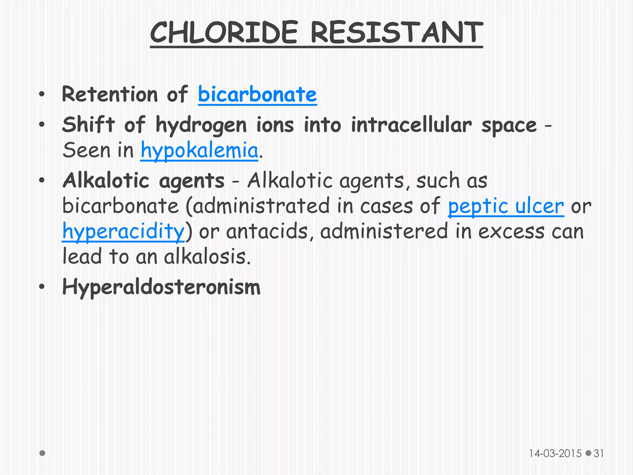Acidosis and alkalosis | PPTX