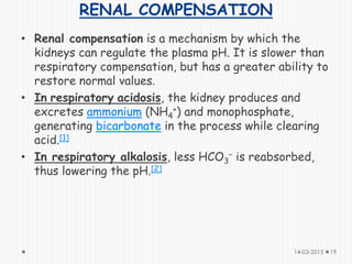Acidosis and alkalosis | PPTX