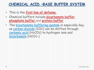 Acidosis and alkalosis | PPTX