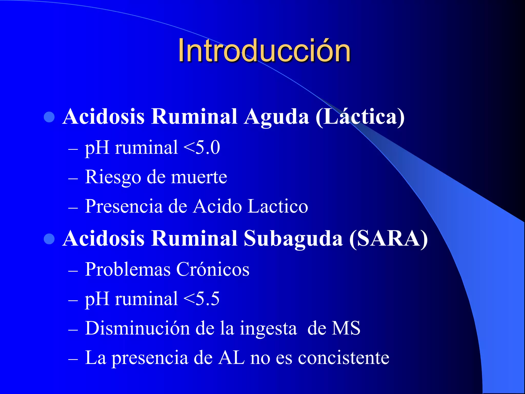 Acidosis ruminal | PPTX