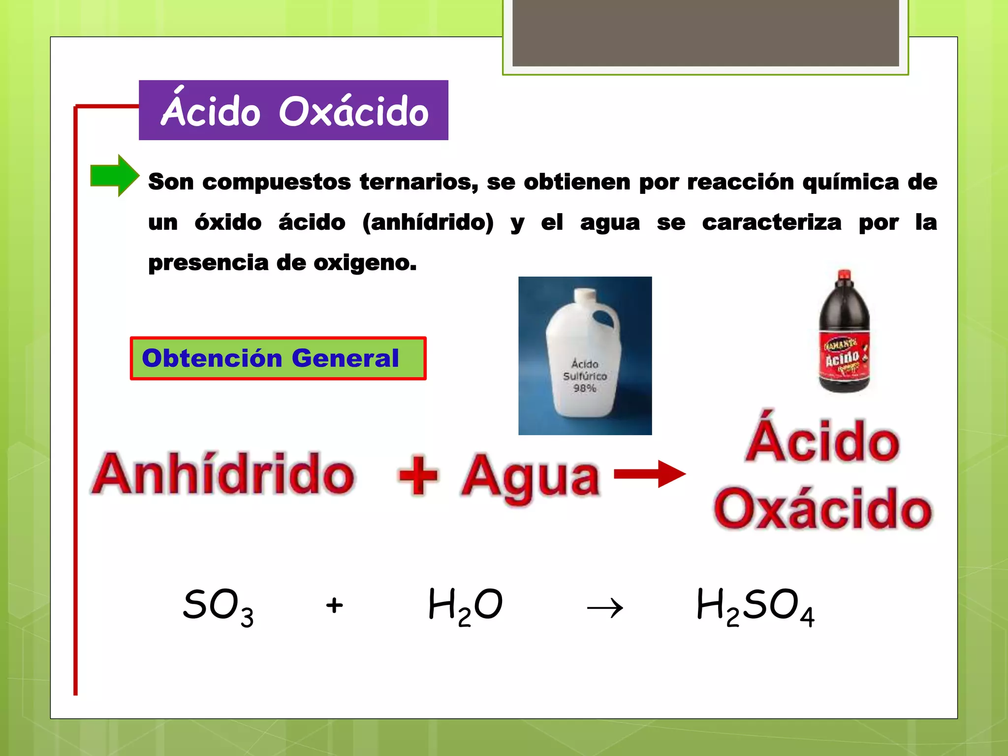 Acidos oxacidos | PPT