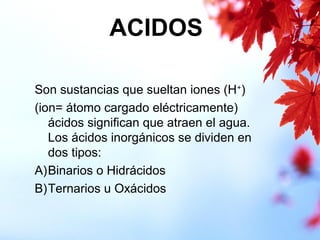 Acidos | PPT