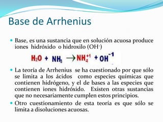 Acidos y bases | PPTX