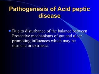 Acid peptic disease 1 | PPT