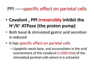 Acid peptic disease ppt pharmacology Git Disorders | PPTX